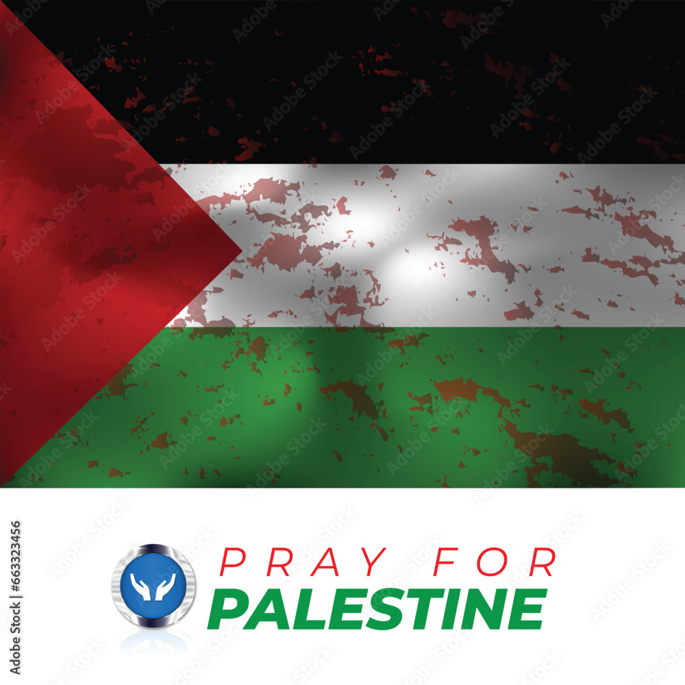 Pray for palestine flag war poster design, we are stand for palestine ...
