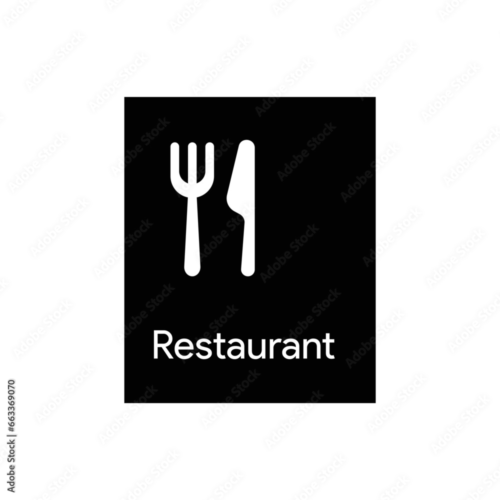 Restaurant Cafe Food court sign Stock Vector | Adobe Stock