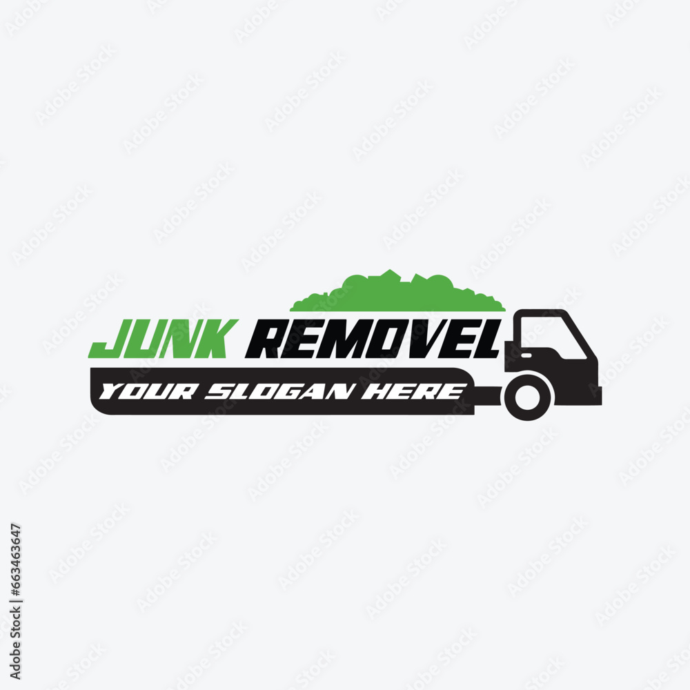 junk removal logo design vector Stock Vector | Adobe Stock
