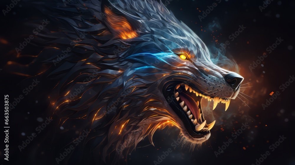 Fenrir - The giant wolf from the norse mythology and Loki´s offspring ...