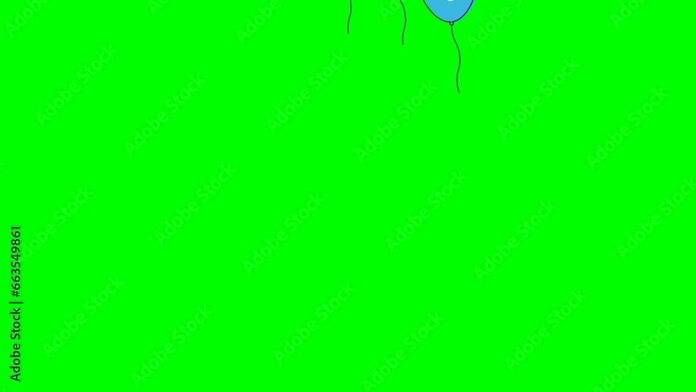 Wideo Stock: Blue balloons of It's a boy gender reveal party decoration ...