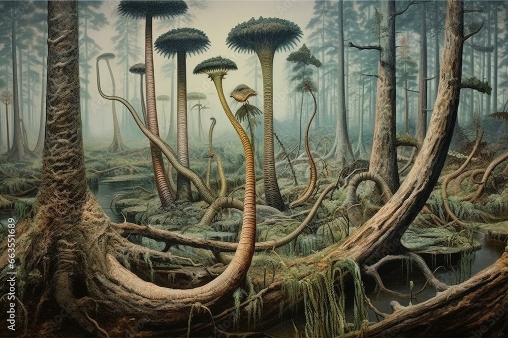 Calamites evolved in the Devonian and transformed into trees in the ...