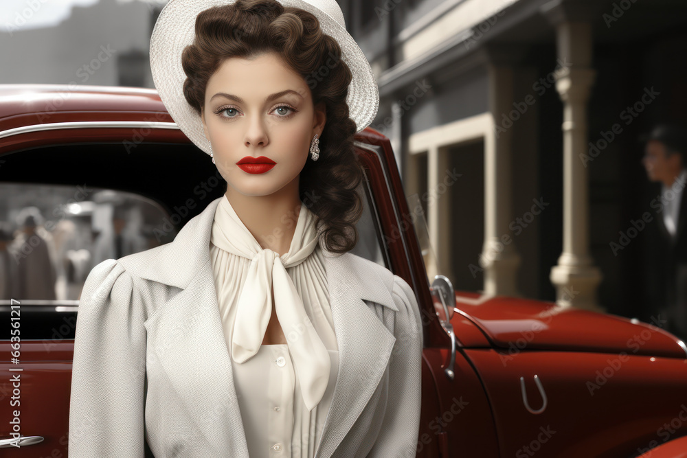 A split-screen comparison of a black-and-white photograph and its ...