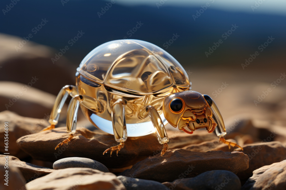 A roly-poly bug curling into a tight ball for protection when ...