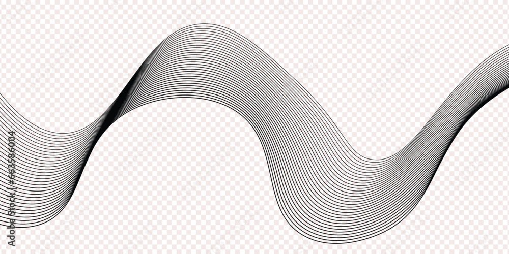 lines wave abstract Technology abstract lines on white background ...