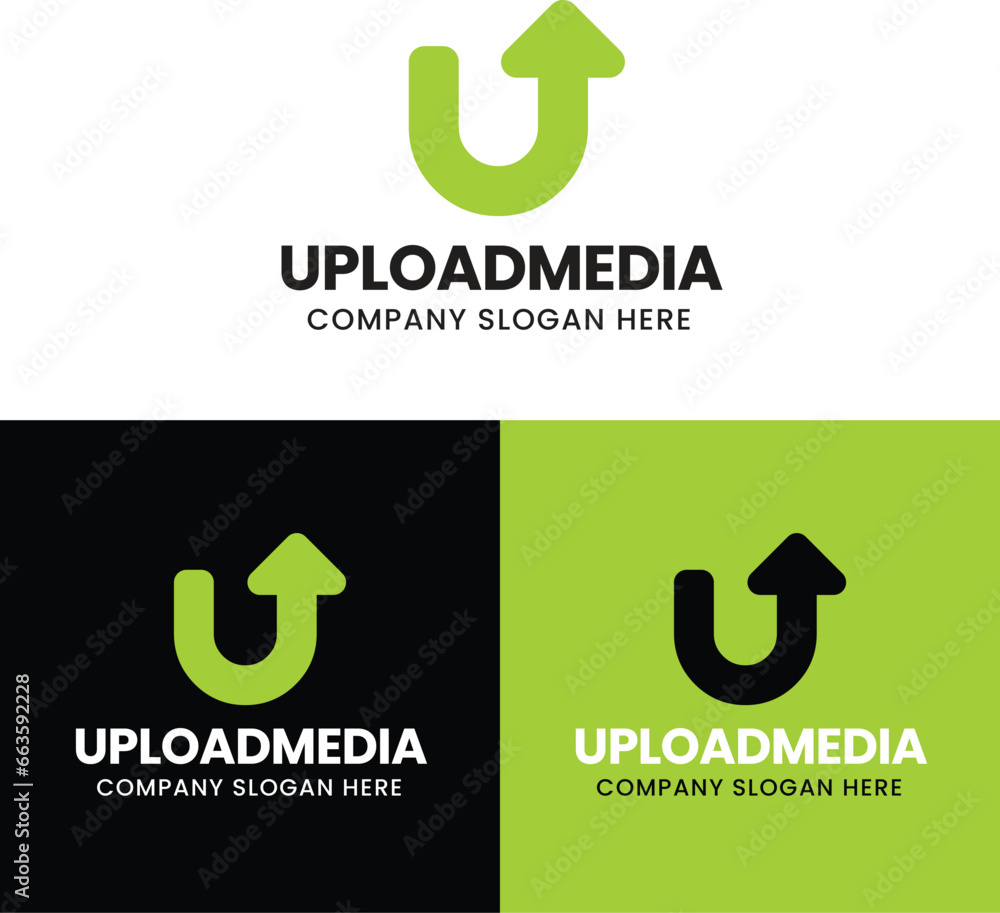 u logo, tech logo, upload u logo, arrow logo, growth logo, upwards logo ...