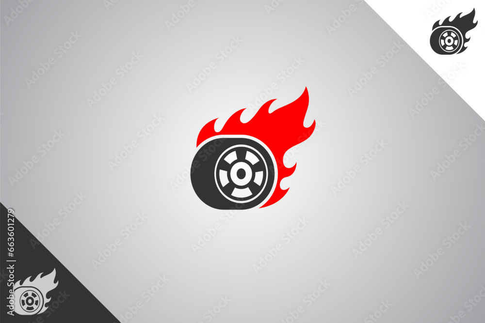 Rims and wheel logo. Minimal and modern logotype. Auto garage ...