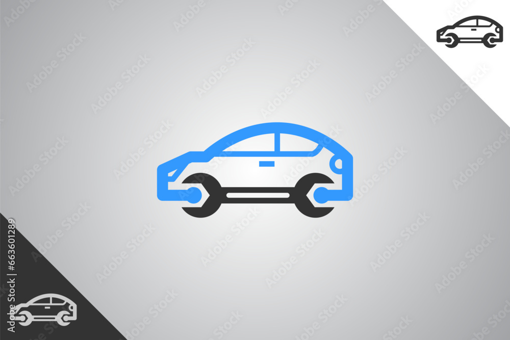 Vehicle logo. Minimal and modern logotype. Auto garage dealership brand ...