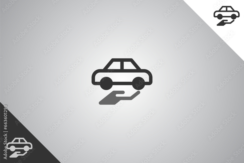 Vehicle logo. Minimal and modern logotype. Auto garage dealership brand ...