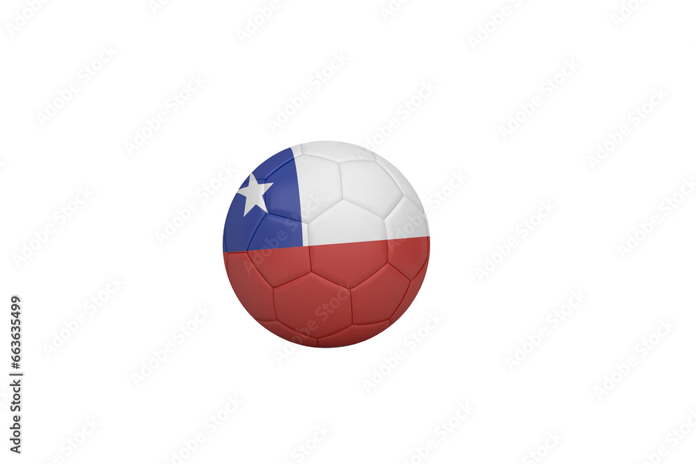 Digital png illustration of ball with chile flag on transparent ...