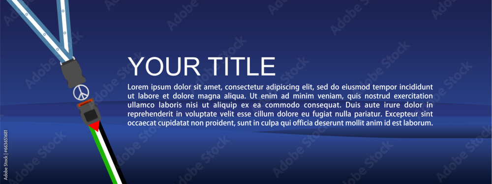 Vector illustration of the Israel-Hamas War. Conflict between Israel ...