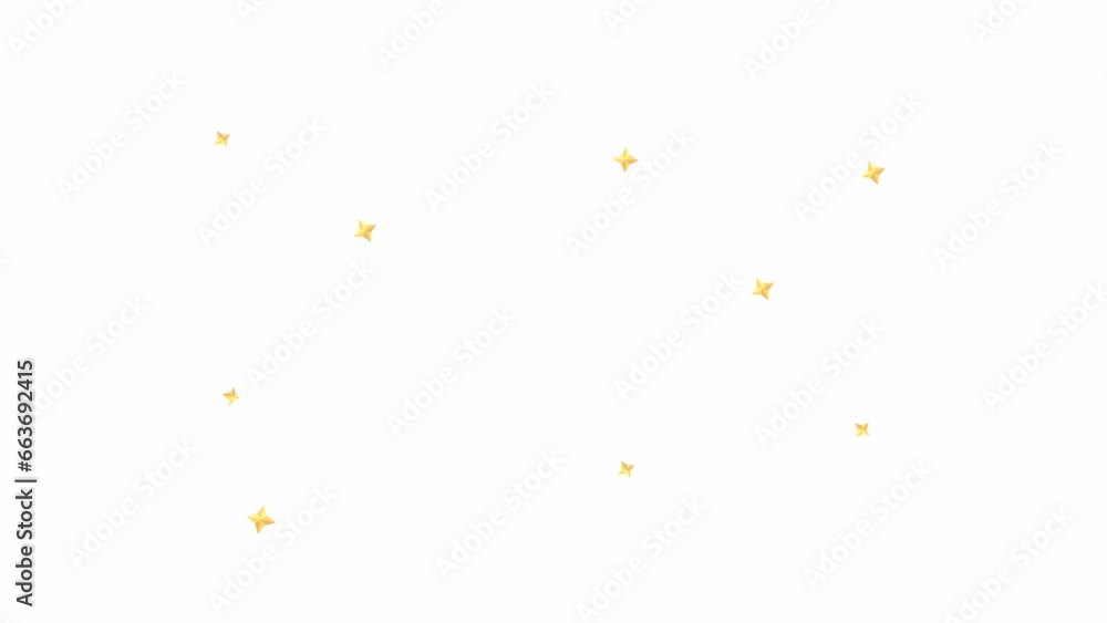 Stars blinking 2D object animation. Christmas eve twinkle lights flat ...