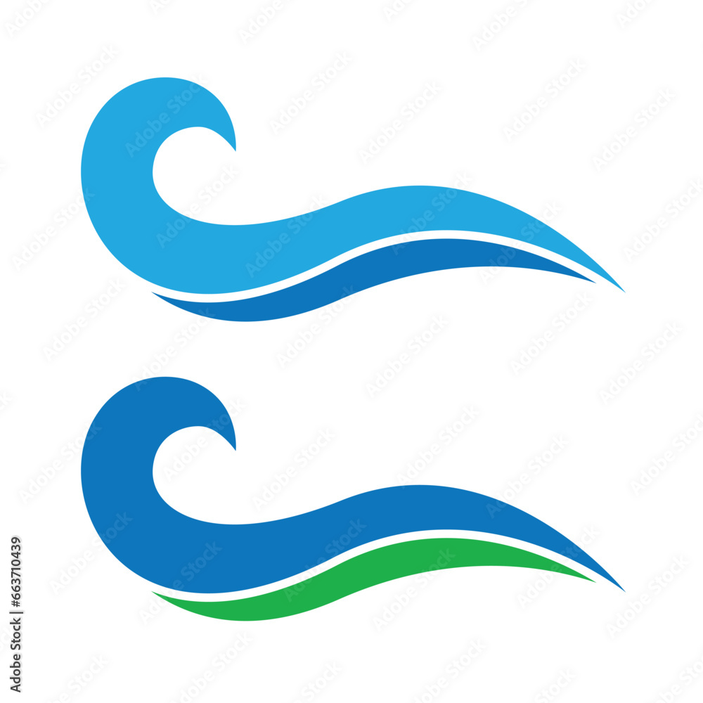 wave splash swoosh logo vector. Swoosh Template Stock Vector | Adobe Stock