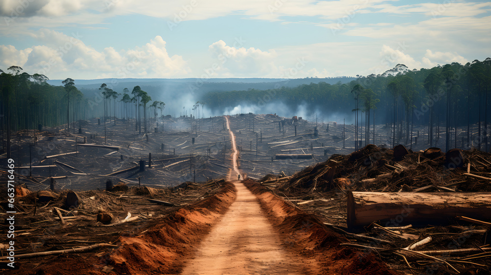 Extensive deforestation results in irreversible harm to the environment ...