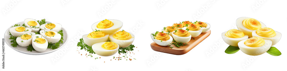 Deviled Eggs clipart collection, vector, icons isolated on transparent ...