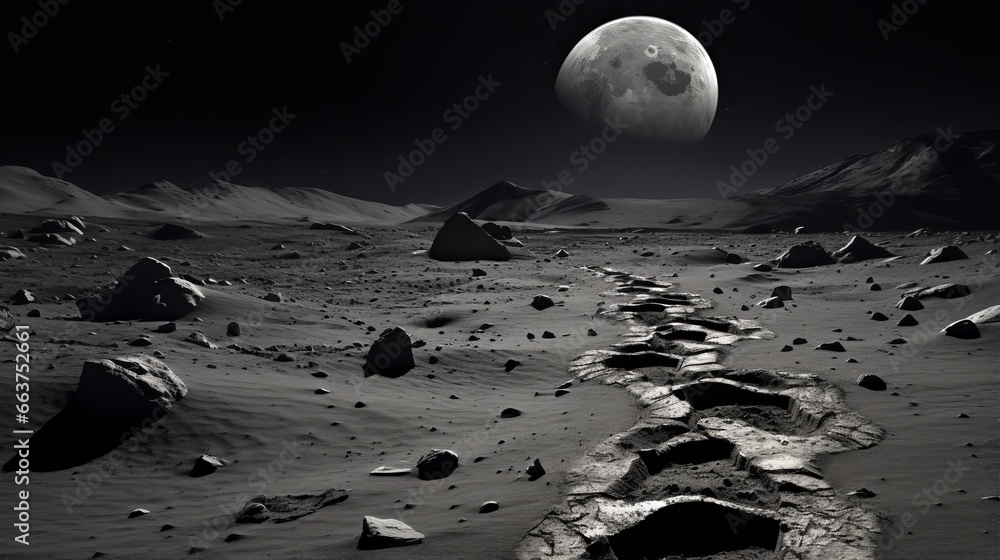 otherworldly discovery: alien footprints uncovered on the moon's ...