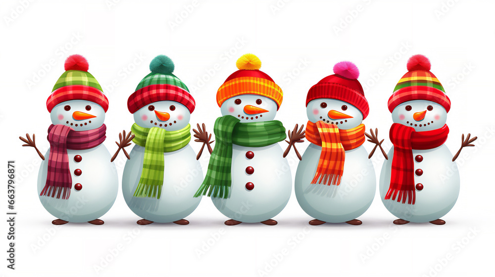 Diverse snowmen proudly display Pride colours, spreading warmth and ...