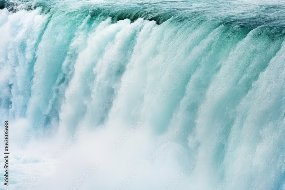 Niagara Falls texture background, the junction of a huge mountain range ...