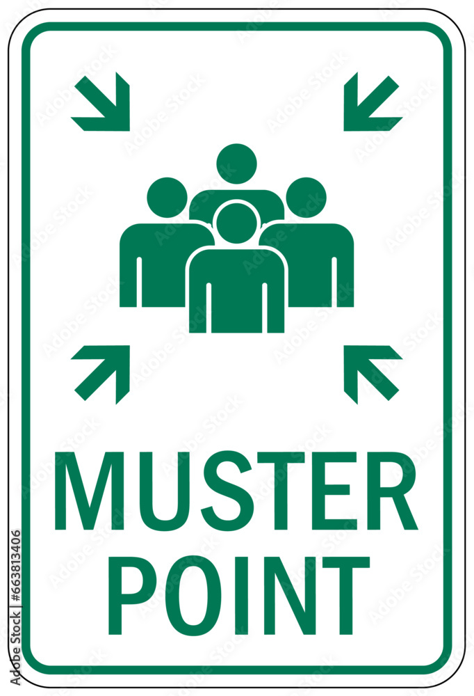 Muster point area sign Stock Vector | Adobe Stock