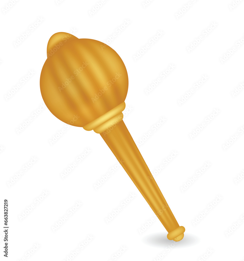 Gadha weapon vector isolated. Lord hanuman weapon vector illustration ...