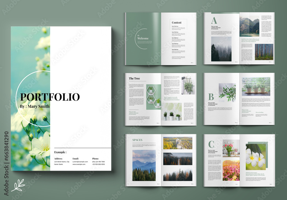 Portfolio Layout Stock Template | Adobe Stock