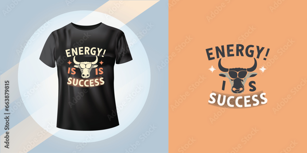 Energy is success. Stencil of a angry bull mascot ready yo attack ...