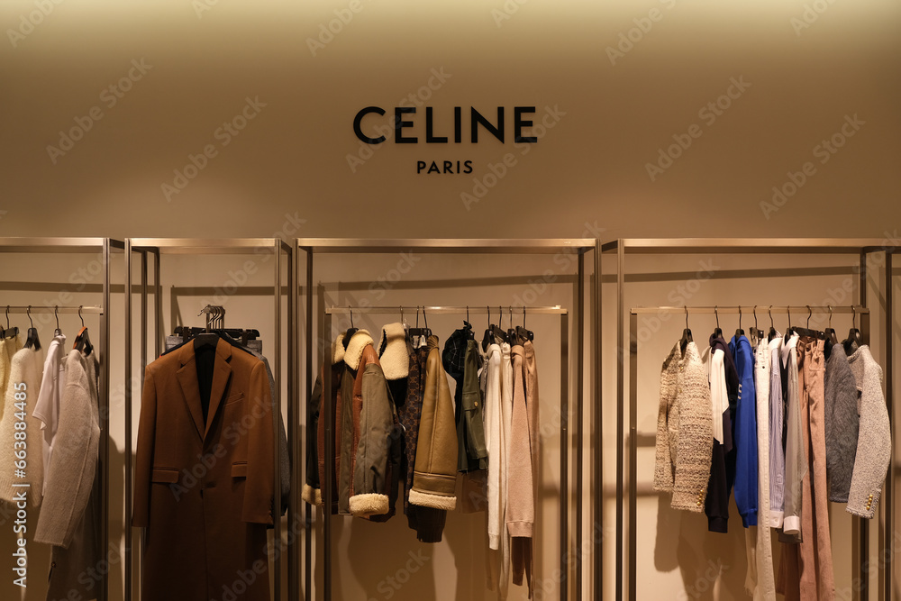 Shanghai,China-April 1st 2023: Celine clothing and brand logo sign ...