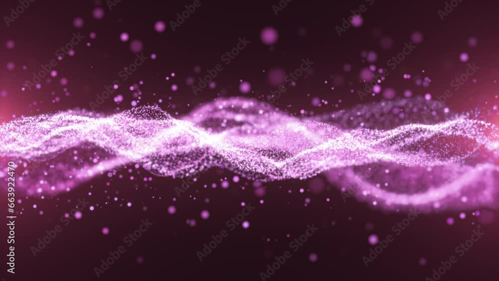 Luxury rose gold background animation. Shining particles with bokeh ...