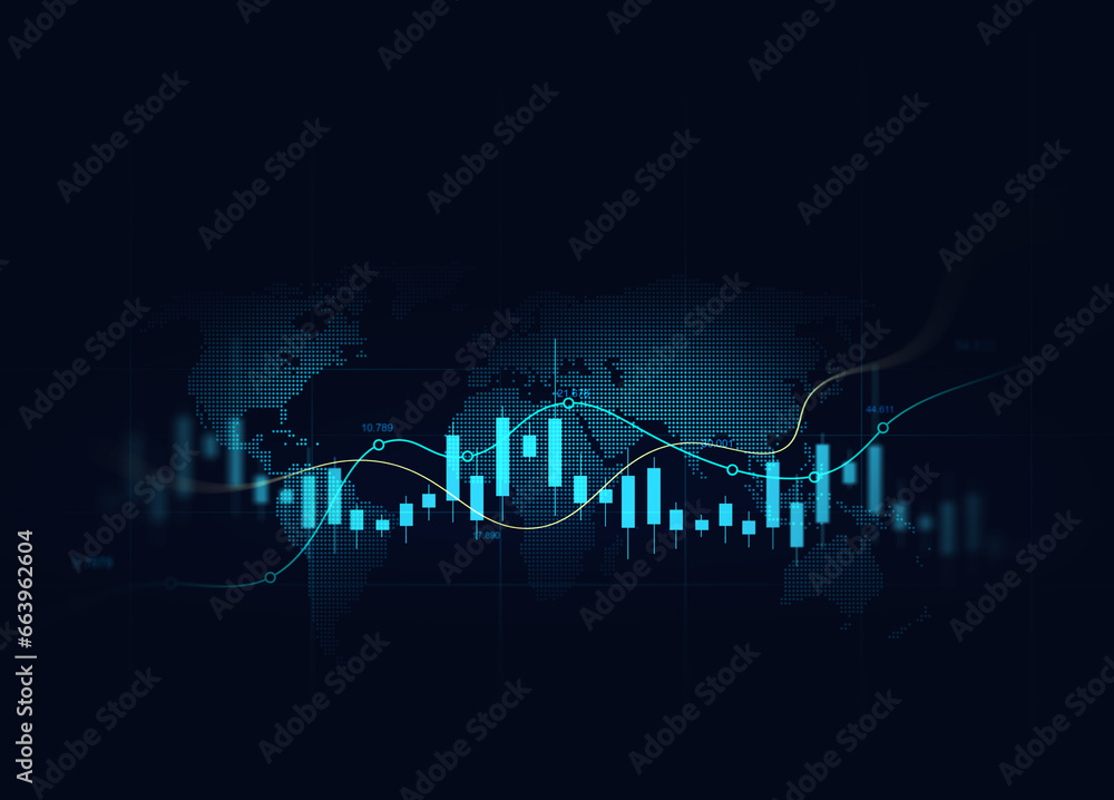 Profit economy trade,virtual chart technology or marketing strategy ...