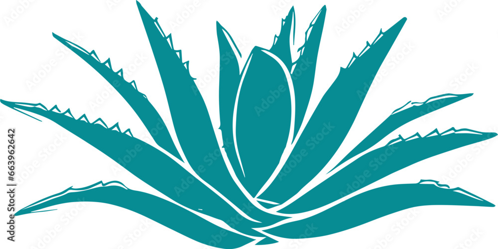 Agave plant vector drawing svg Stock Vector | Adobe Stock