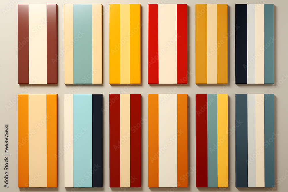 Vintage Striped Backgrounds, Posters, Banner Samples, Retro Colors from ...