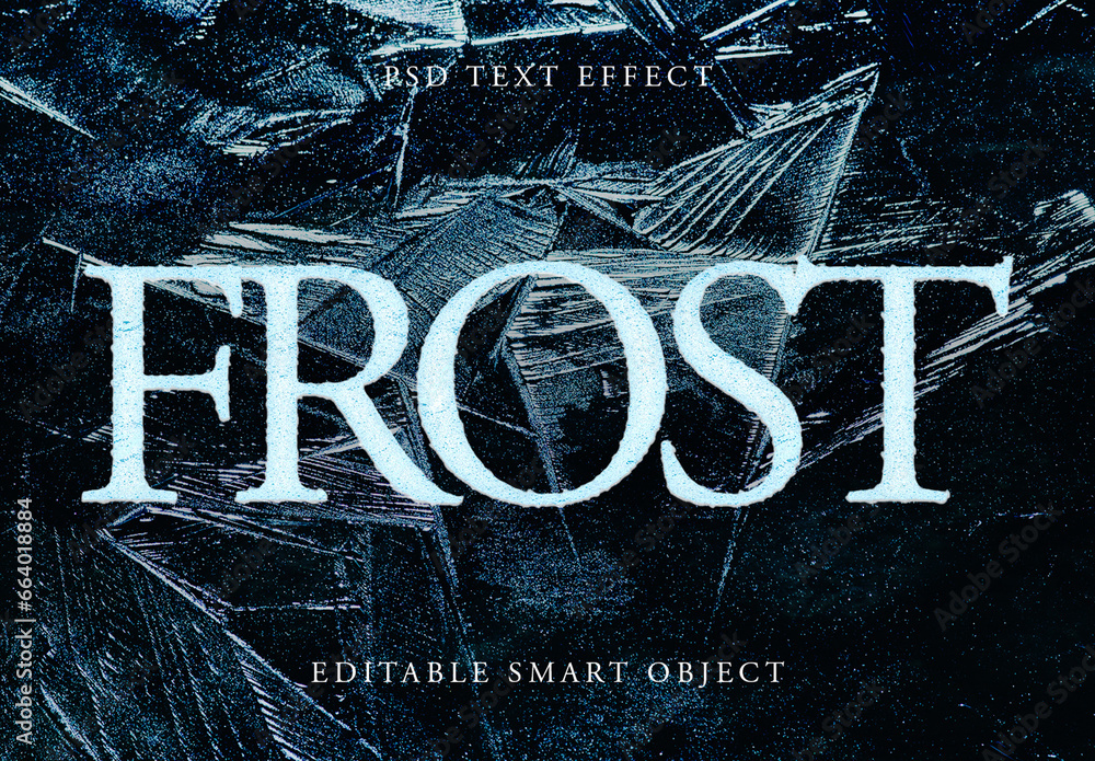 Frost and Ice Text Effect Stock Template | Adobe Stock