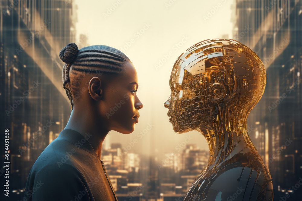 Synergy between humans and artificial intelligence. People ...