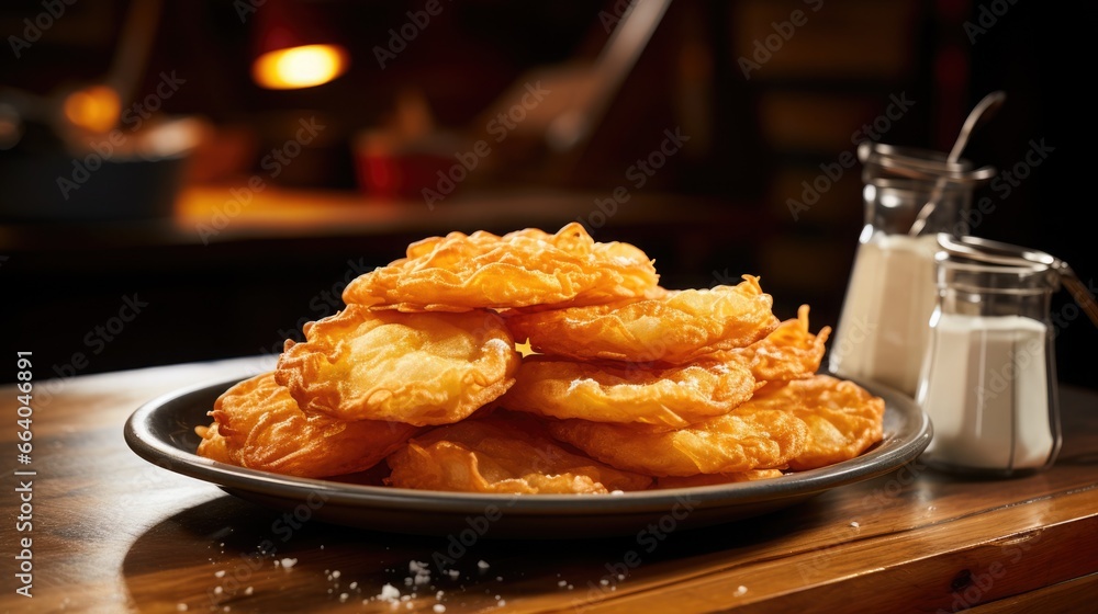 Frybread: A beautifully styled shot of freshly fried pieces of frybread ...