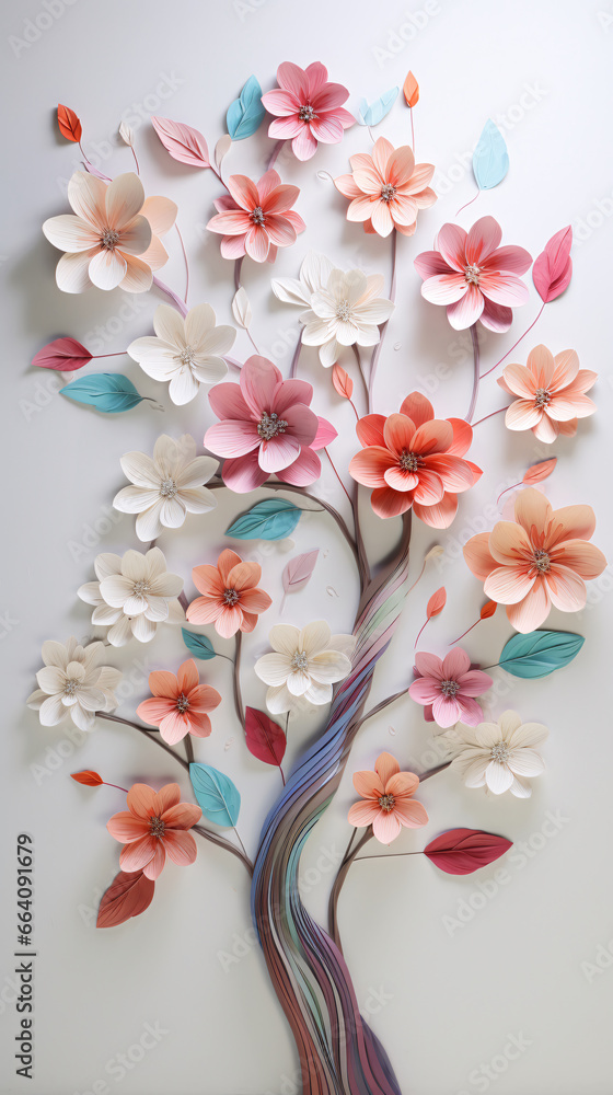 Blossoming Dimensions The Confluence of Nature and 3D Artistry ...