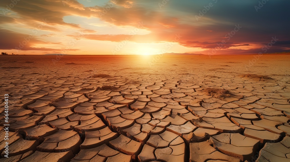 Cracked earth parched land arid soil desert Climate Change. Generation ...