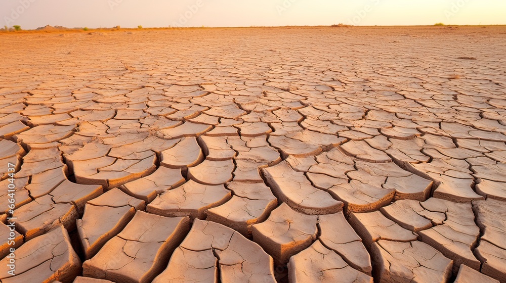 Cracked earth parched land arid soil desert Climate Change. Generation ...