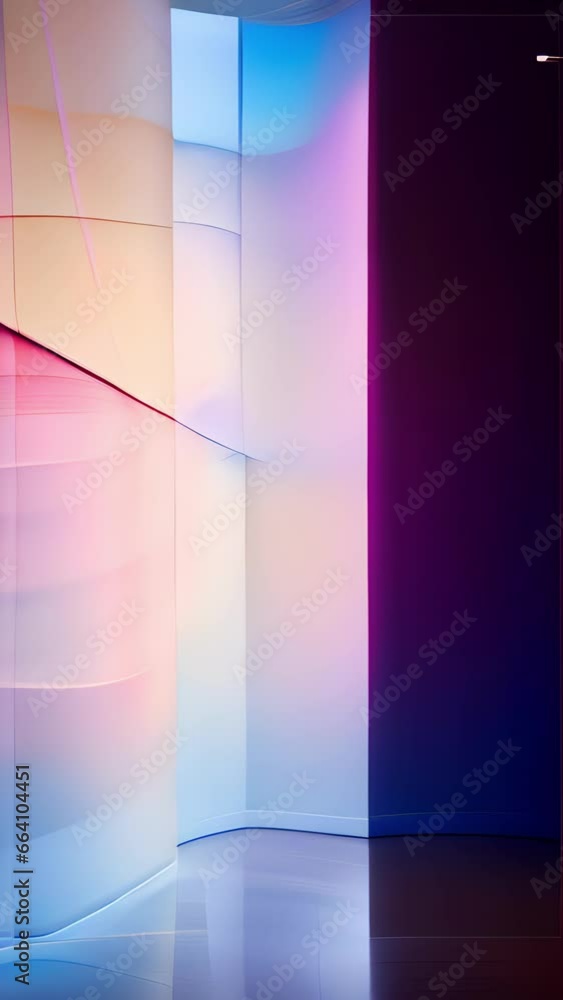 Inspired by the concept of blending, this abstract visual display ...