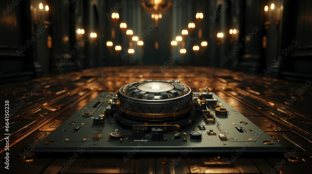 Poster Elegant Dark Screensaver With Golden Details , Background Image ...