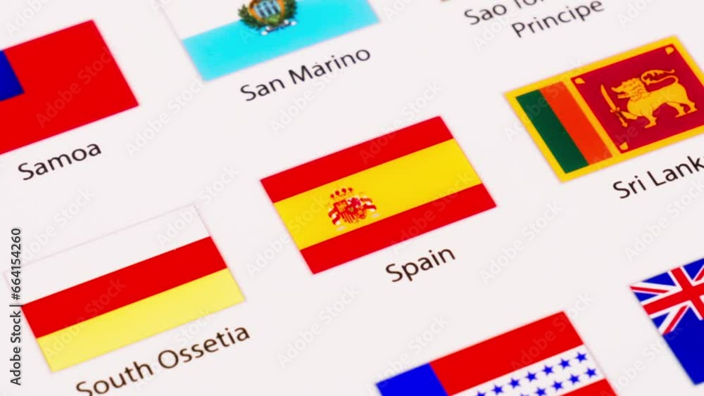 Zoom came out of the flags of several countries in the world and begins ...