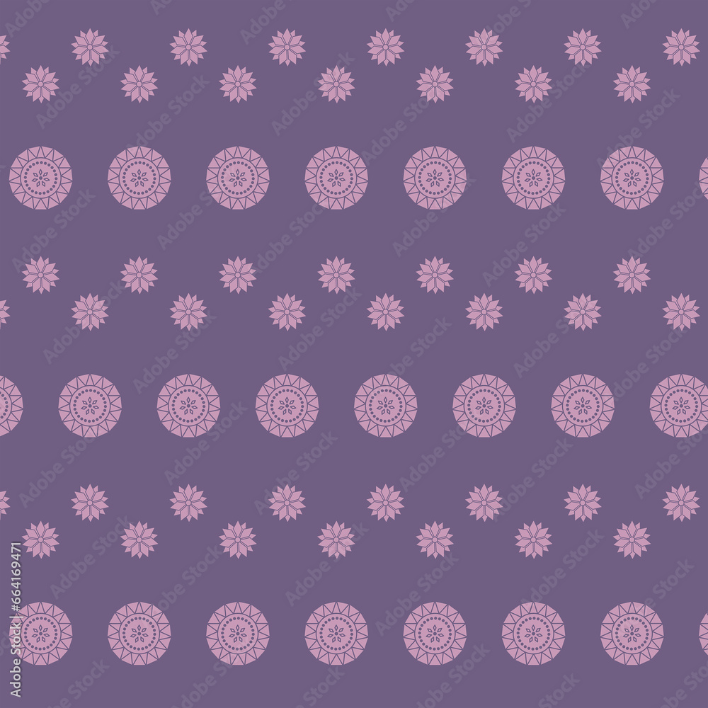 Digital png photo of pink and purple pattern of repeated shapes on ...