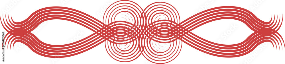 Digital png illustration of red abstract shape on transparent ...