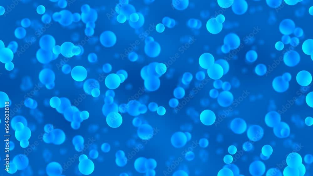 Molecule background LOOP TILE 3D molecule. This animation of molecules ...