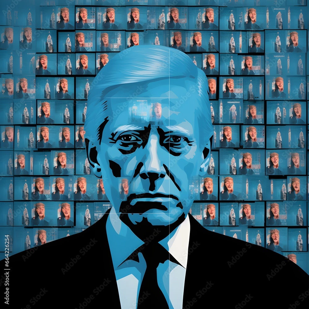 This illustration aims to highlight the emerging threat of deepfakes in political misinformation ...