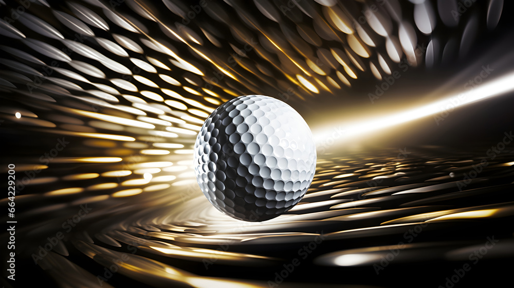 This expertly styled photo showcases the ultimate golf ball, designed ...