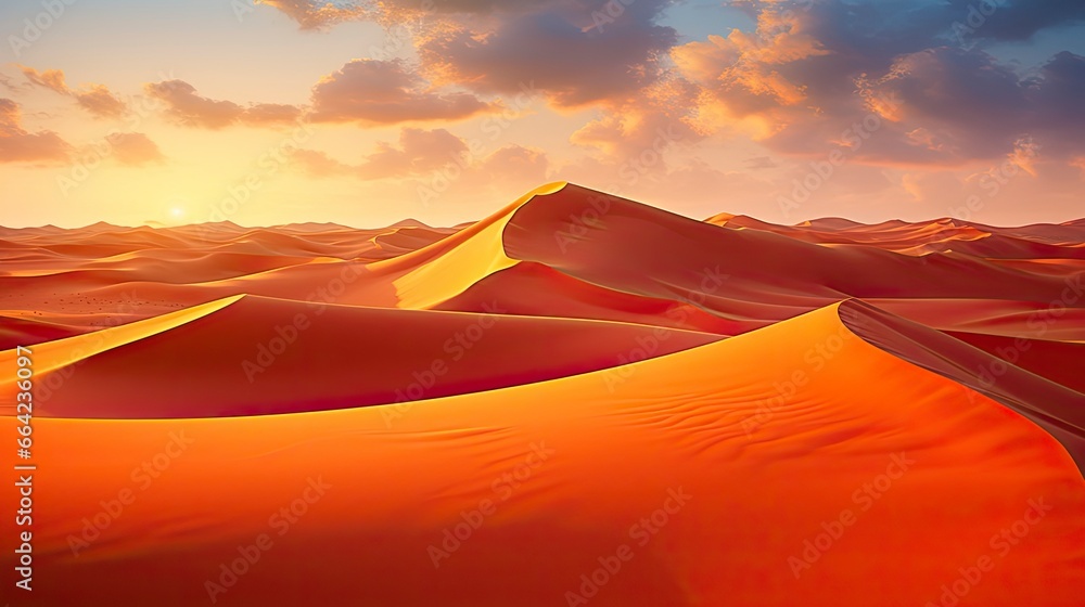 Desert with magical sands and dunes as inspiration for exotic ...