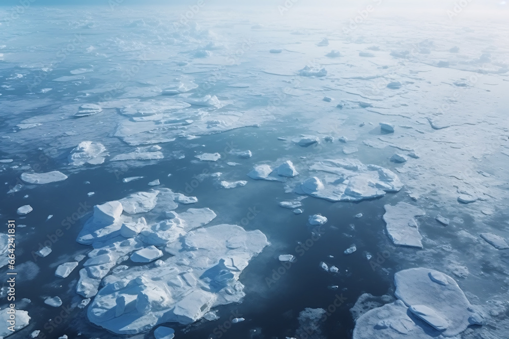 Shrinking sea ice and iceberg melting fast, climate change environament ...