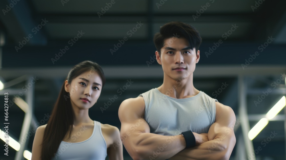 Fitness Models Show Off Their Muscles. Fictional characters created by ...