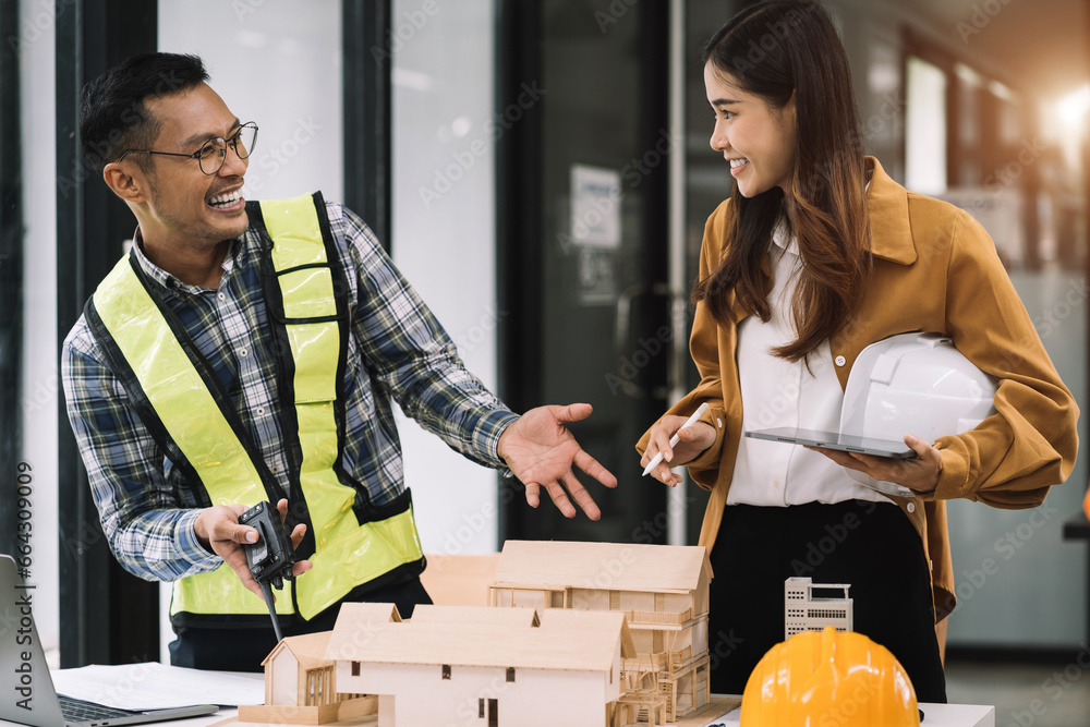 Person's engineer Hand Drawing Plan On Blue Print with architect ...