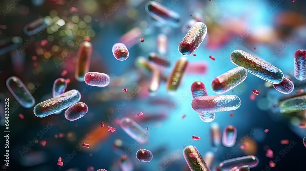 microscopic view of gram-negative bacilli and cocci colonies: bacterial ...